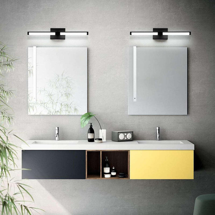 OKELI Bathroom Vanity Light bar Black Dimmable Fixtures Modern LED ...